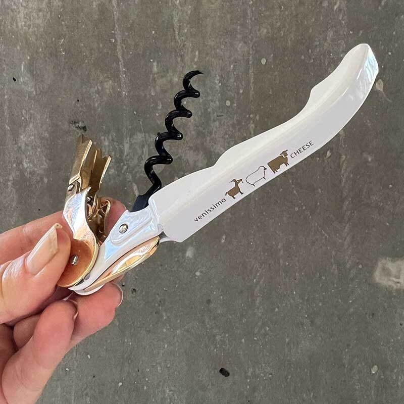 Stunning Gold And White Wine Opener Venissimo Cheese